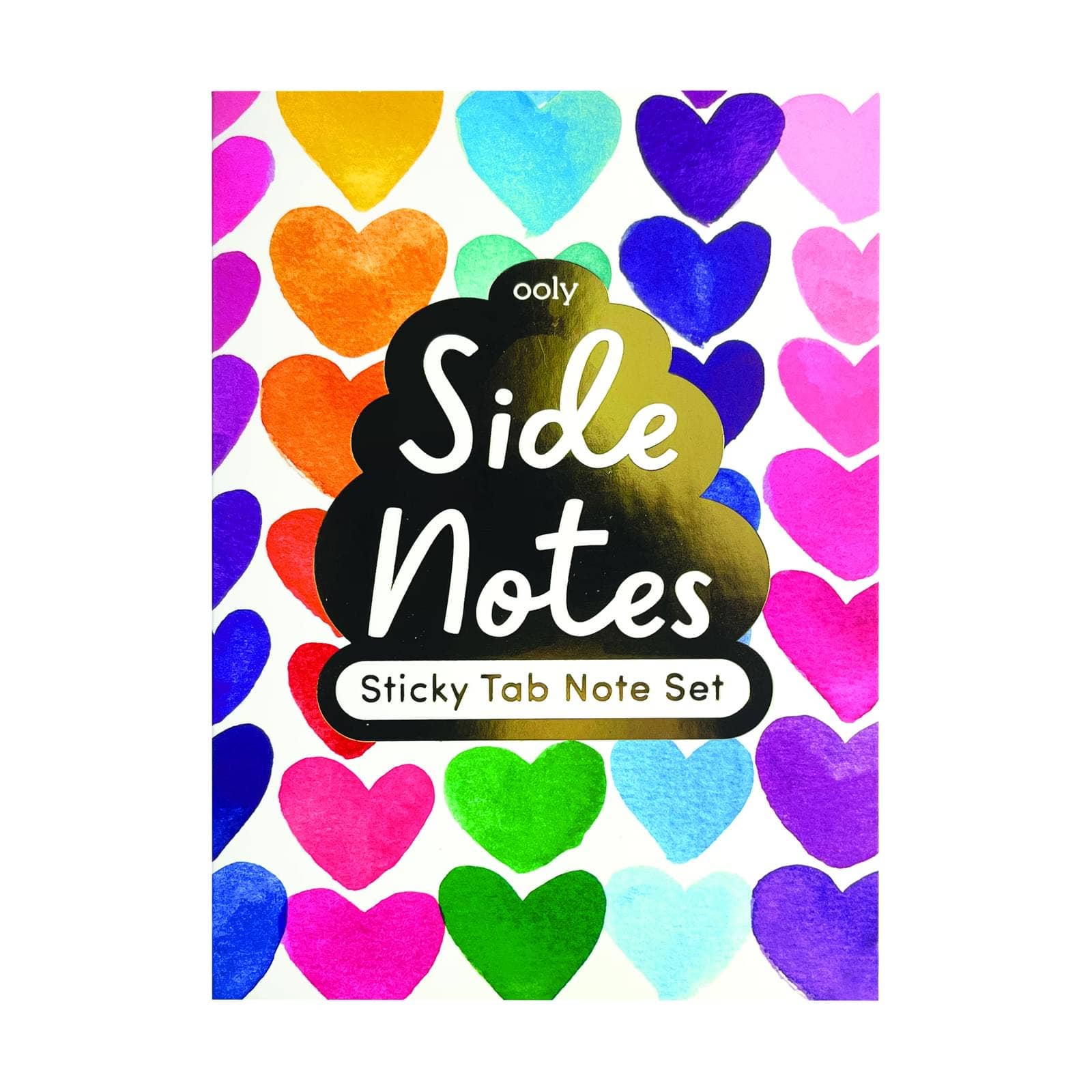 Sticky Notes Tab Set Rainbow Hearts | Merry Piglets